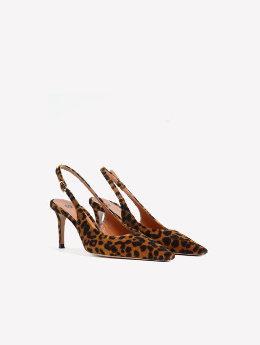 LEOPARD PRINT PONYSKIN SLINGBACK WITH MEDIUM HEEL ATLANTE – Roberto Festa