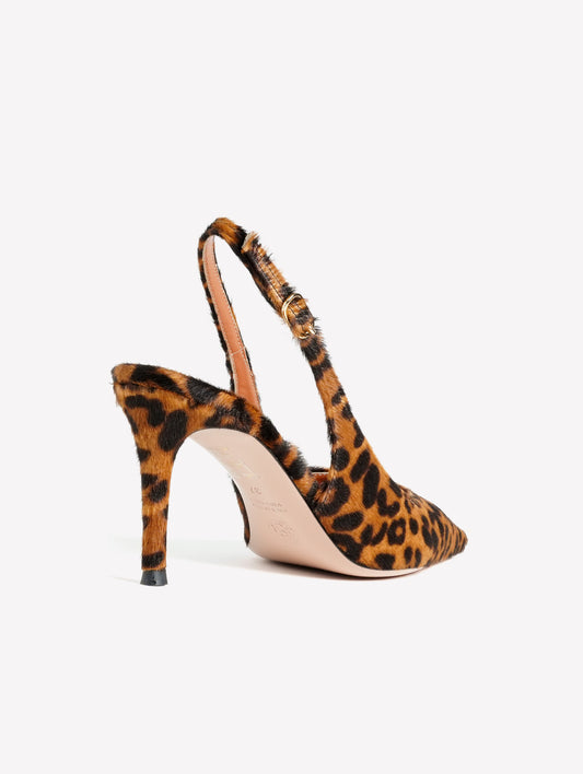 LEOPARD PRINT PONYSKIN SLINGBACK WITH MEDIUM HEEL ATLANTE – Roberto Festa